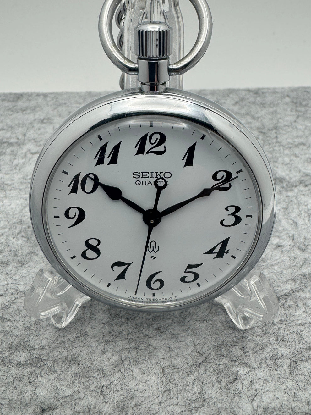 Seiko Railway Pocket Watch Quartz 7550-0010 (July 1984) – Japanese ...