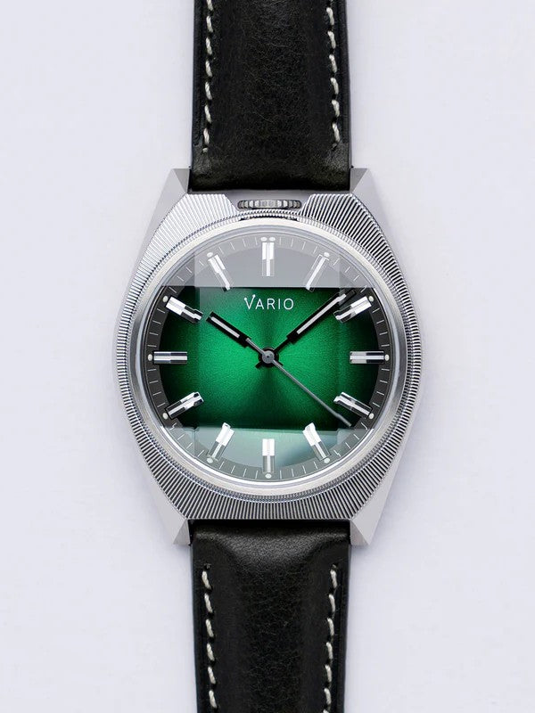 Vario Futurist Watch – Sunburst Green Fumé – Japanese Microbrands ...