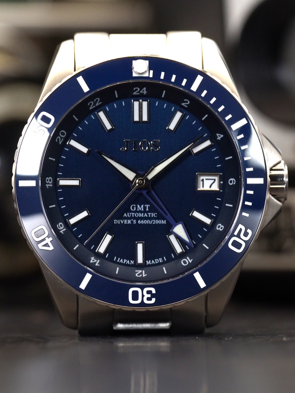 JIOS GMT Diver´s 104 Navy-Blue – Japanese Microbrands - Mario Lenke
